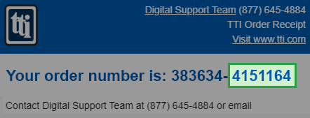 Order Status | TTI, Inc.