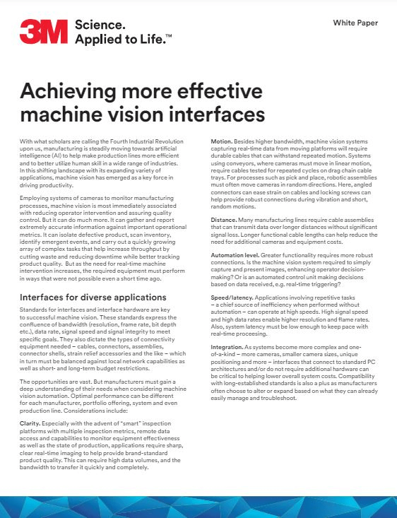 3M Achieving More Effective Machine Vision Interfaces | TTI, Inc.
