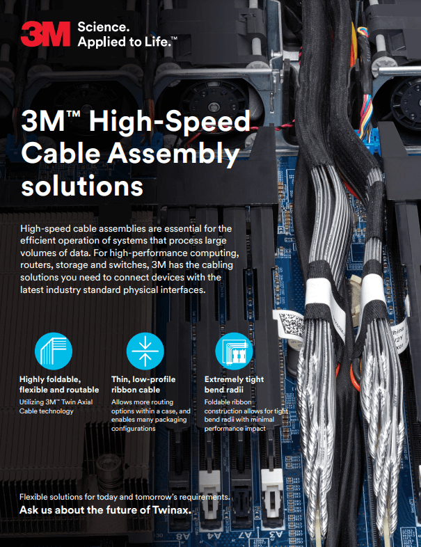 3M Twinax High-Speed Cable Assemblies | TTI, Inc.