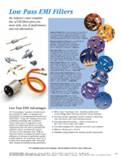 Low Pass EMI Filters Catalog | TTI, Inc.