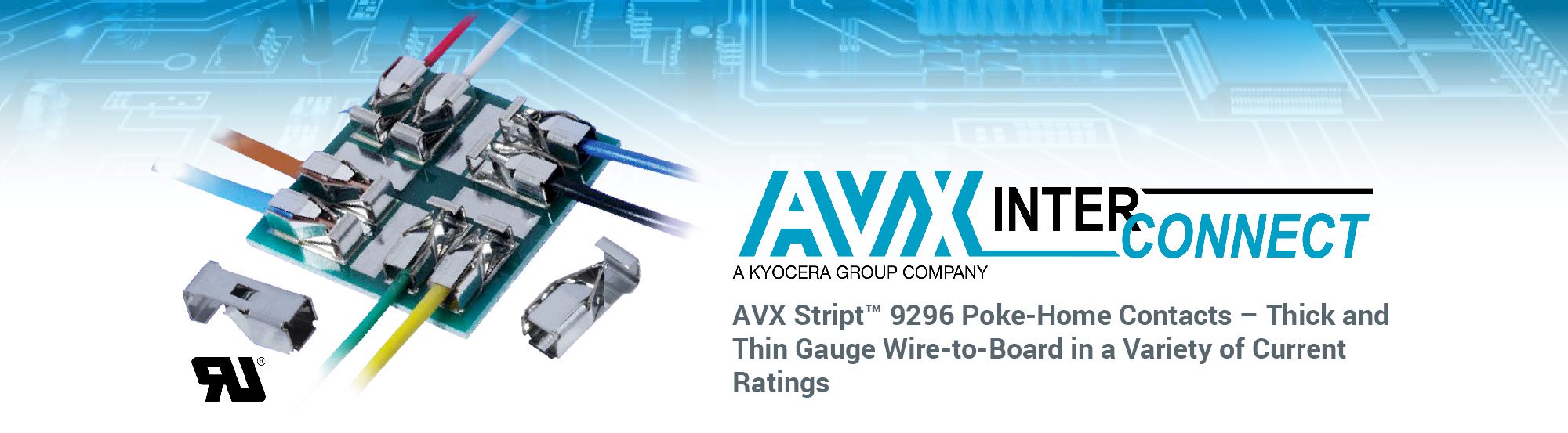 AVX Script™ 9296 Poke-Home Connectors & Contacts | TTI, Inc.