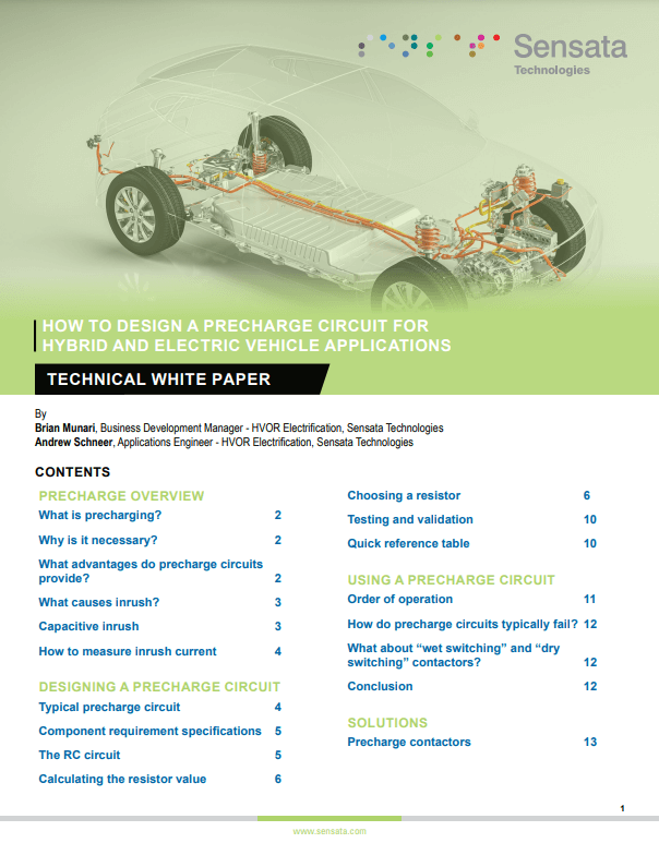 GIGAVAC Precharge Circuits for Hybrid and EV Applications | TTI, Inc.