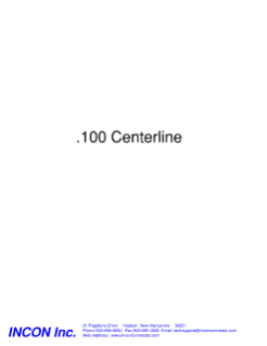 .100 Series P.C. Board & Cable Connectors | TTI, Inc.