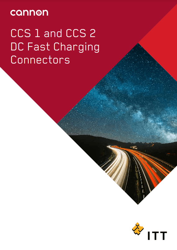 ITT Cannon CCS 1 and CCS 2 DC Fast Charging Connectors Brochure | TTI, Inc.