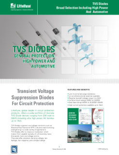 Littelfuse TVS Diodes for High Power and Auto | TTI, Inc.