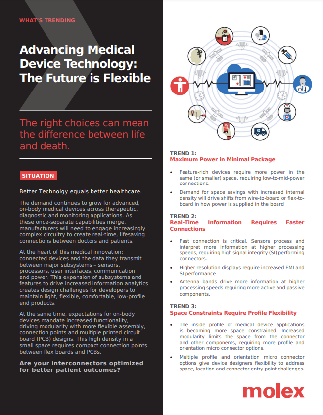 Molex Advancing Medical Device Technology | TTI, Inc.
