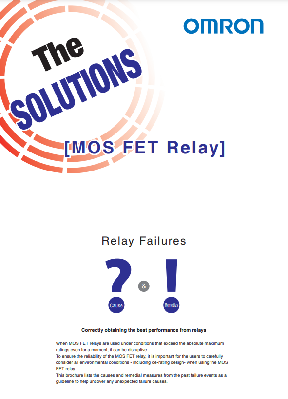 Omron MOSFET Relay Solutions Brochure | TTI, Inc.