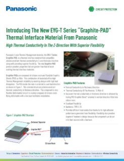 Panasonic EYG-T Series “Graphite-PAD” | TTI, Inc.