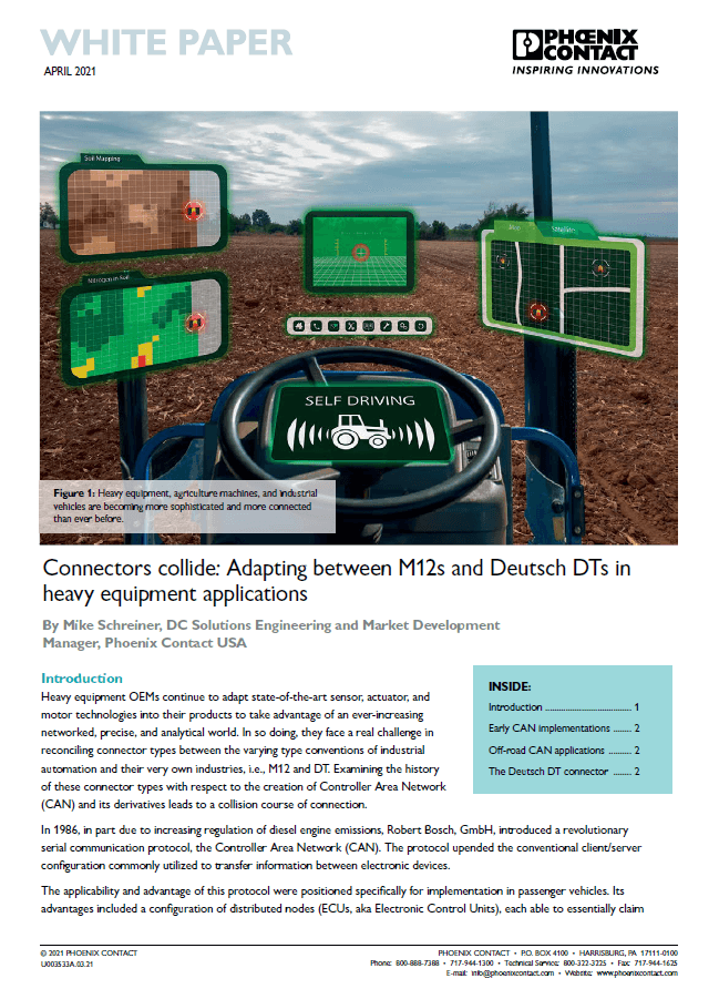 Phoenix Contact DT/M12 Adapters | TTI, Inc.