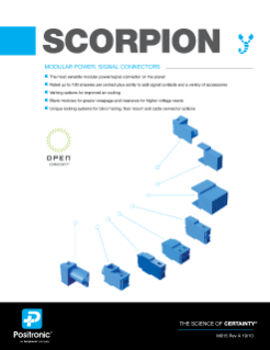 Scorpion Modular Power and Signal Connectors Catalog | TTI, Inc.