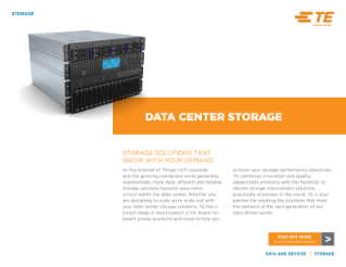 TE Connectivity Data Center Storage | TTI, Inc.