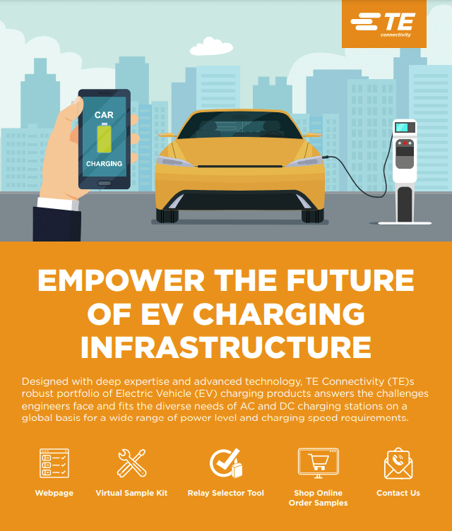 TE Connectivity Future of EV Charging Infographic | TTI, Inc.