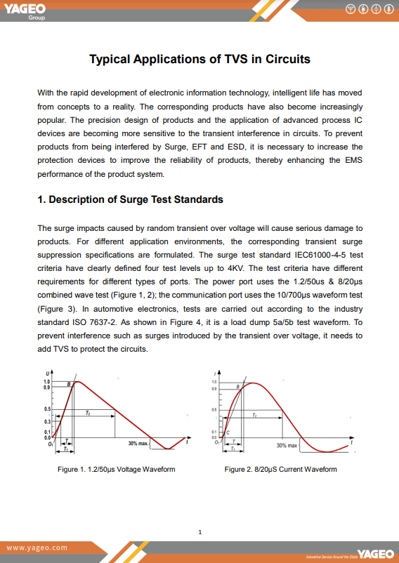 Yageo Applications for TVS in Circuits | TTI, Inc.