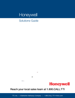 Honeywell Sensing and Control Solutions Guide | TTI, Inc.
