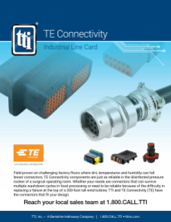 TE Connectivity Industrial Line Card | TTI, Inc.