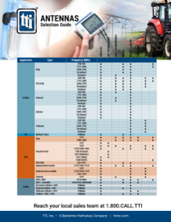 TTI Antenna Selection Guide - Single Card | TTI, Inc.