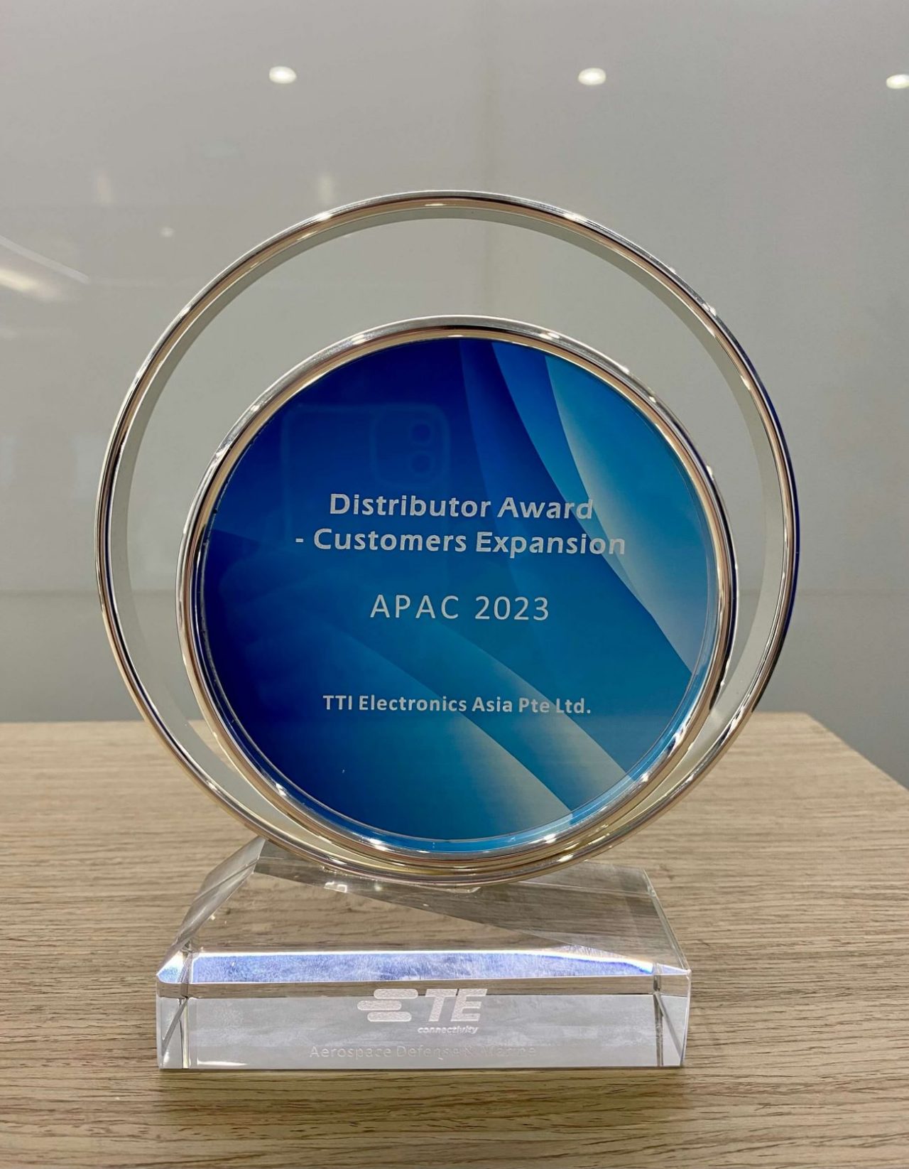 TTI Asia Receives Customers Expansion Distributor Award from TE ...