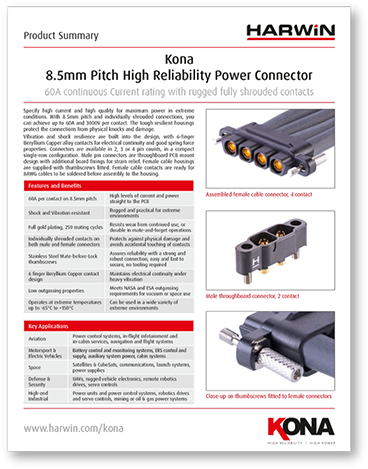 Harwin Kona Connectors | TTI, Inc.