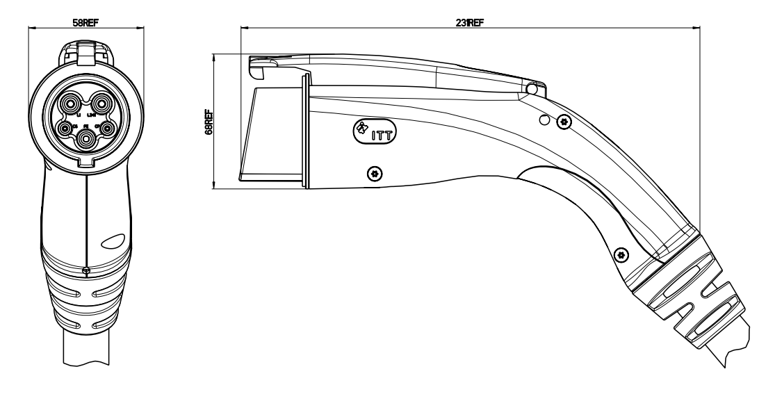 J1772-J2CE Series EV Charging Connectors | TTI, Inc.