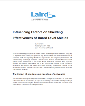 Influencing Factors on Shielding Effectiveness of Board Level Shields ...