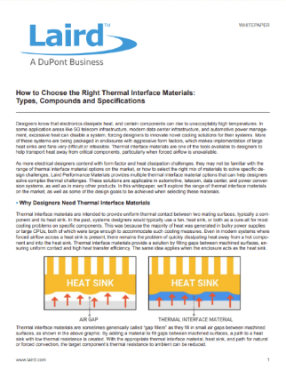 How to Choose the Right Thermal Interface Materials: Types, Compounds ...