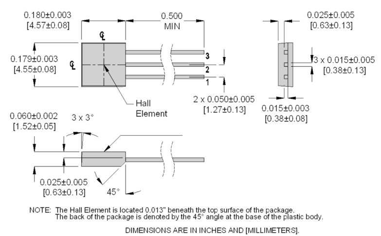 OHN and OHS Series Hallogic Hall-Effect Sensors | TTI, Inc.